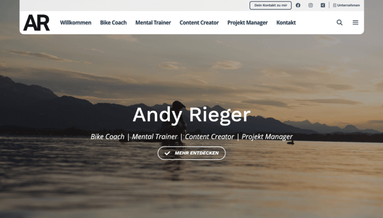 Neue Homepage: Unser „Happy Face“ Andy Rieger zeigt Profil